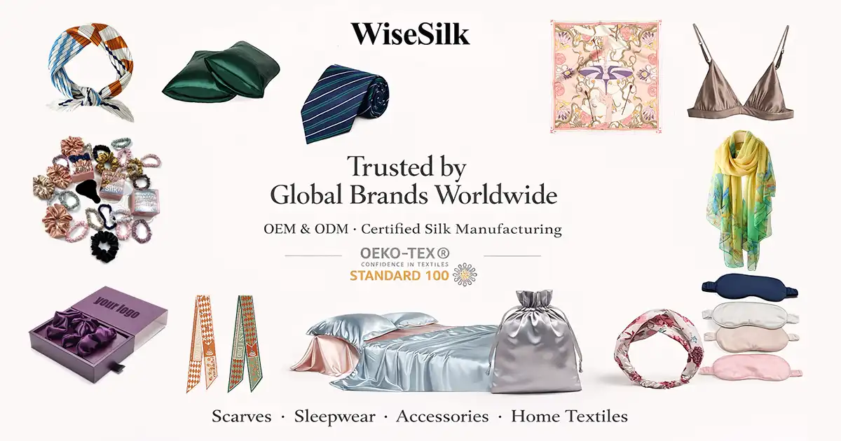 Custom Long Silk Scarves Manufacturer | WiseSilk